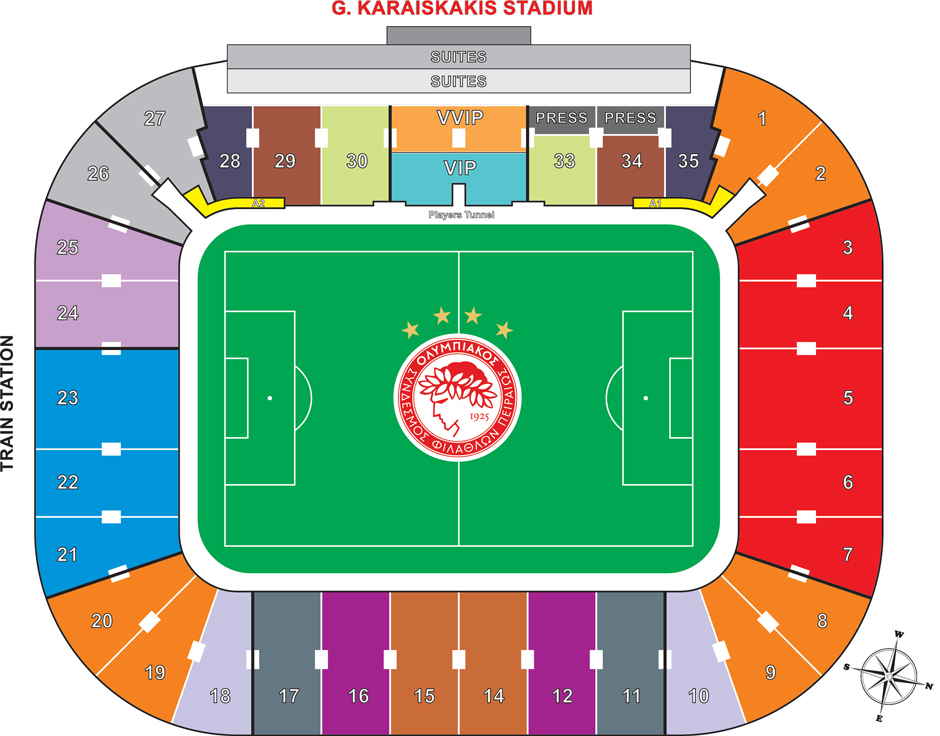 Seating Plan | Olympiacos.org / Official Website of Olympiacos Piraeus