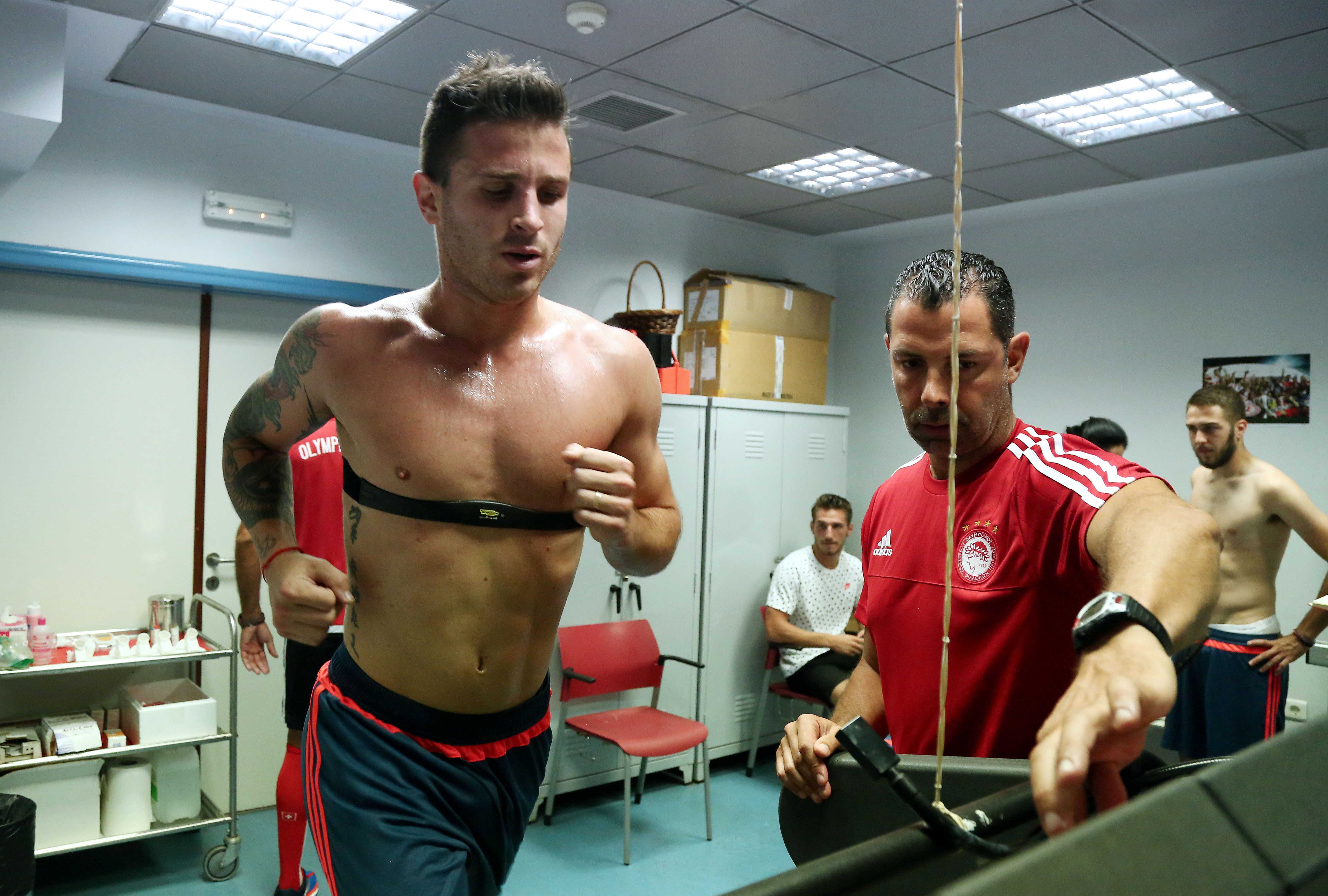 Photostory: The players undergo ergometric tests (2nd Day) - ΟΛΥΜΠΙΑΚΟΣ ...