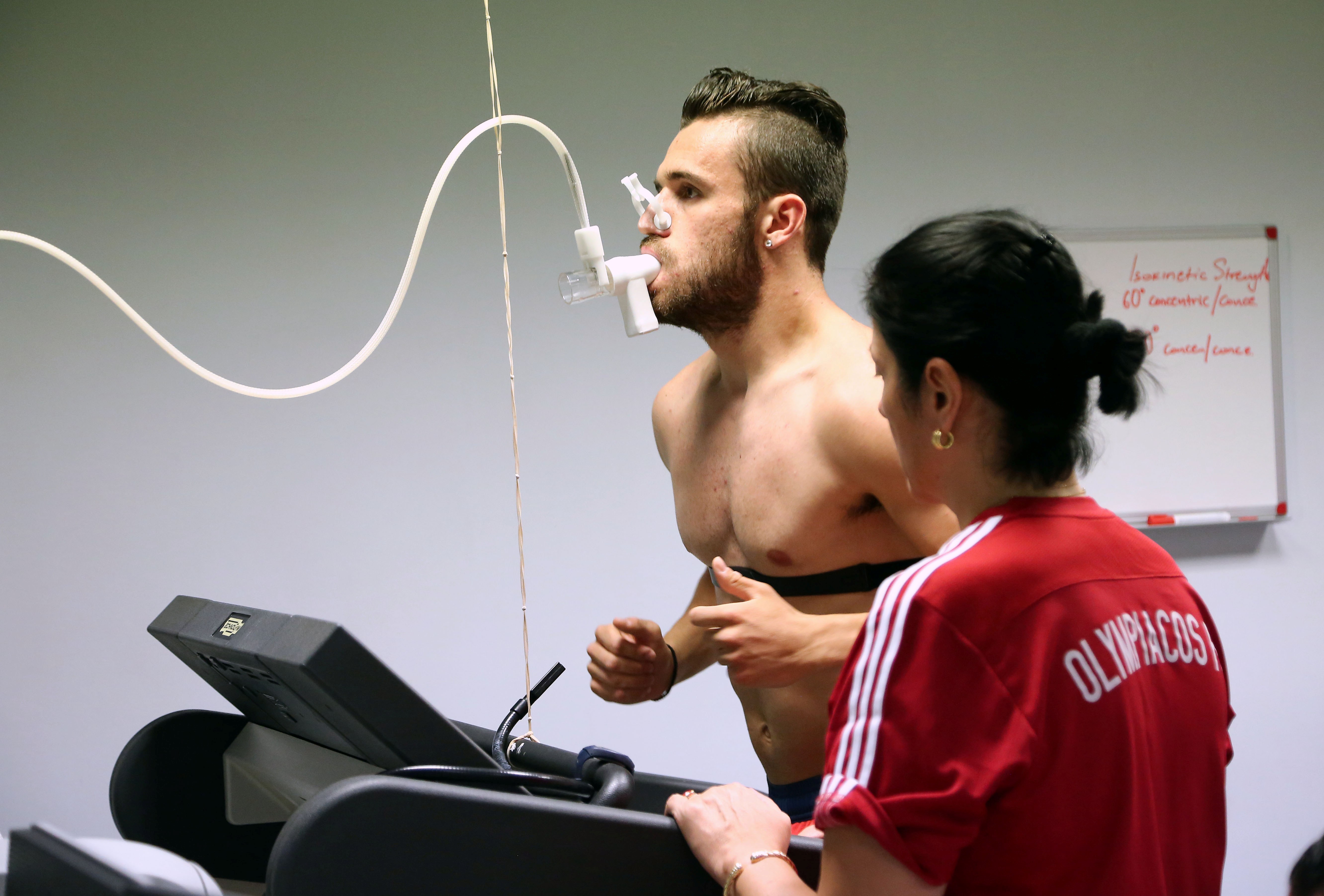 Photostory: The players undergo ergometric tests (2nd Day) - ΟΛΥΜΠΙΑΚΟΣ ...