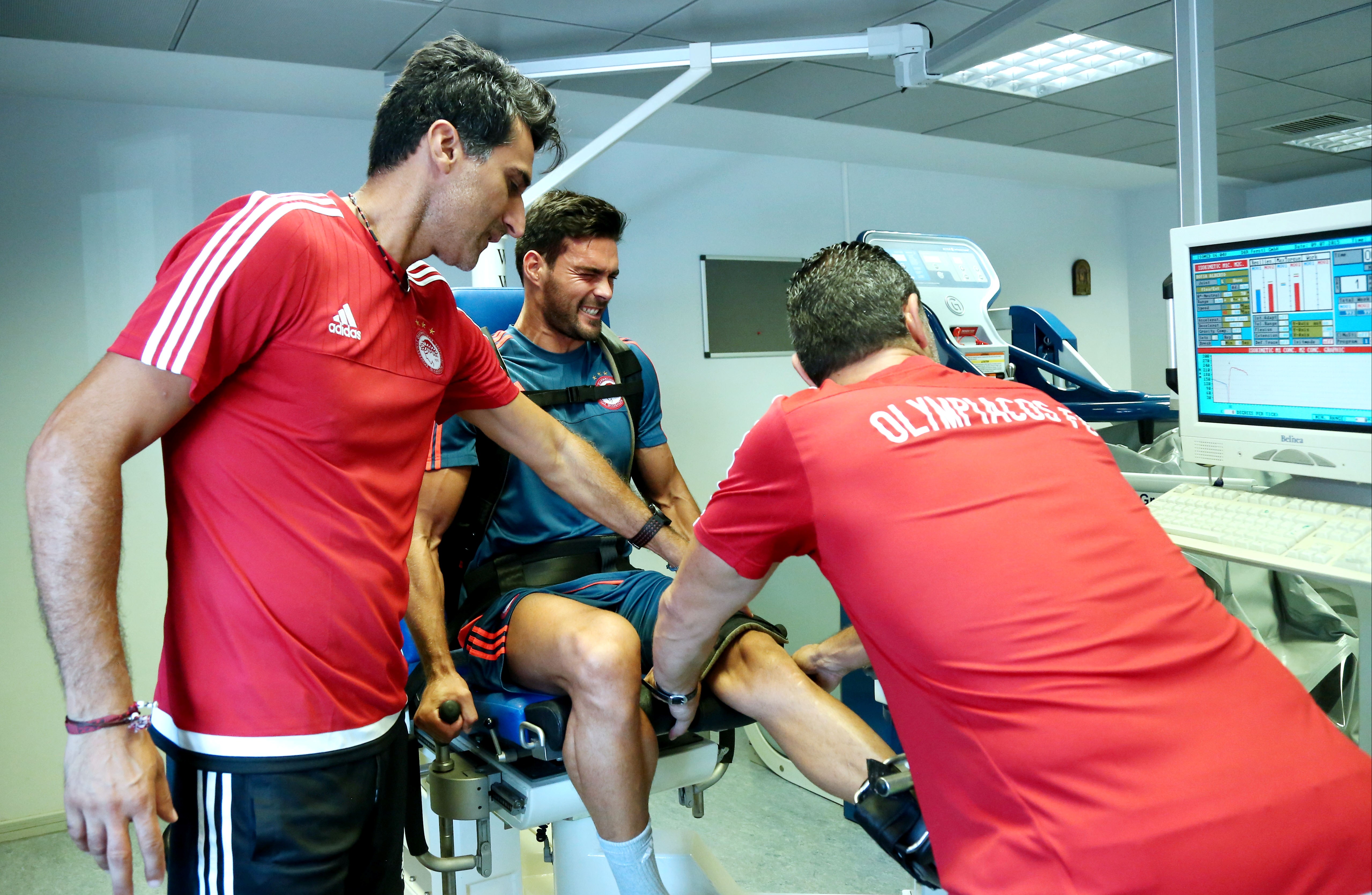 Photostory: The players undergo ergometric tests (3rd Day) - ΟΛΥΜΠΙΑΚΟΣ ...